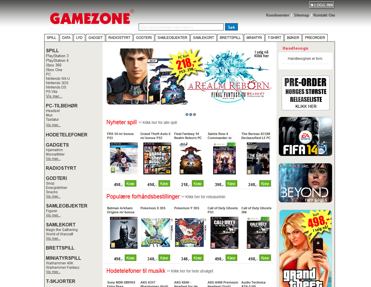 Gamezone.no | Gamezone Nettbutikk